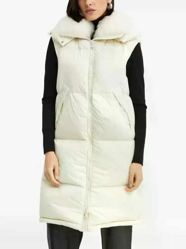 YVES SALOMON Detachable Hoodie Gilet