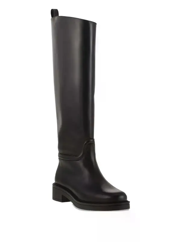 STUART WEITZMAN 40mm Celia Leather Boots - Black