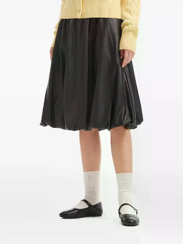 B+AB Elasticated Bubble-hem Midi Skirt