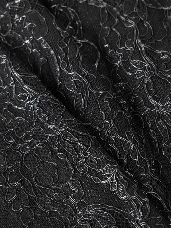 Wardrobe.NYC Metallic Corded-lace Midi Dress
