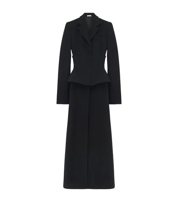 Alexander McQueen Wool-cashmere Corset Coat
