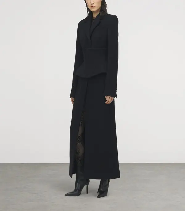 Alexander McQueen Wool-cashmere Corset Coat