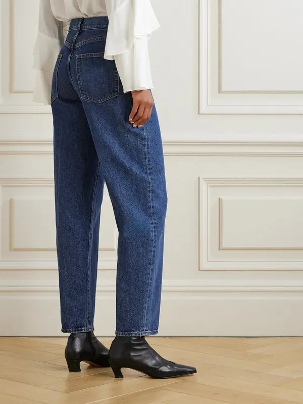 FRAME The Neat High-rise Straight-leg Jeans