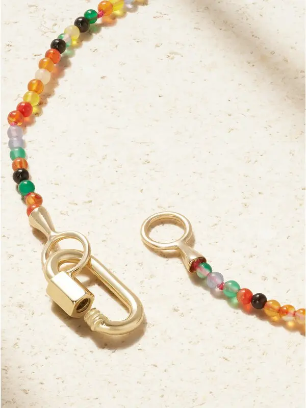 MARLA AARON Itty Bitty Strand + Babylock 14-karat Necklace