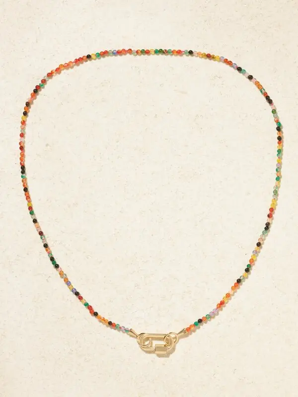 MARLA AARON Itty Bitty Strand + Babylock 14-karat Necklace