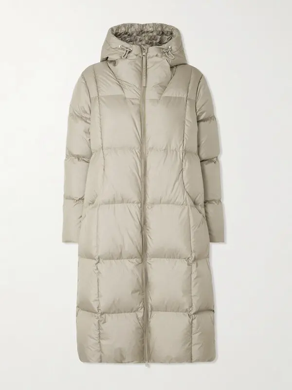 Varley Katya Hooded Down Coat - Brown