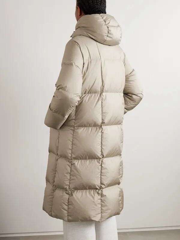 Varley Katya Hooded Down Coat - Brown