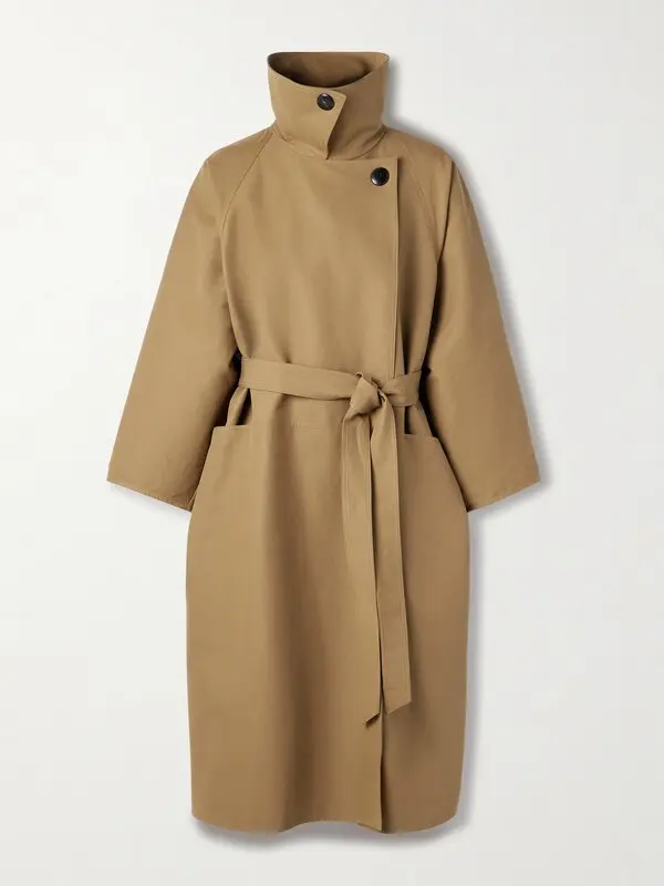THE ROW Aurore Oversized Cotton Trench Coat