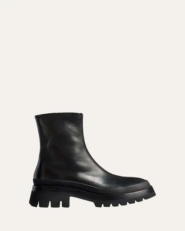 Khaite 35mm Fallon Leather Ankle Boots