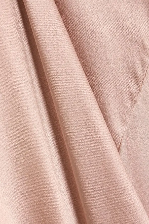 Michelle Mason Silk-satin Gown With Front Slit