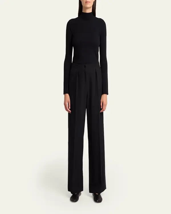 THE ROW Marciat Mock-neck Sweater