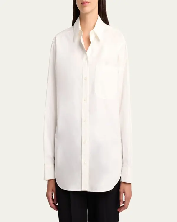 THE ROW Gavina Cotton Poplin Shirt