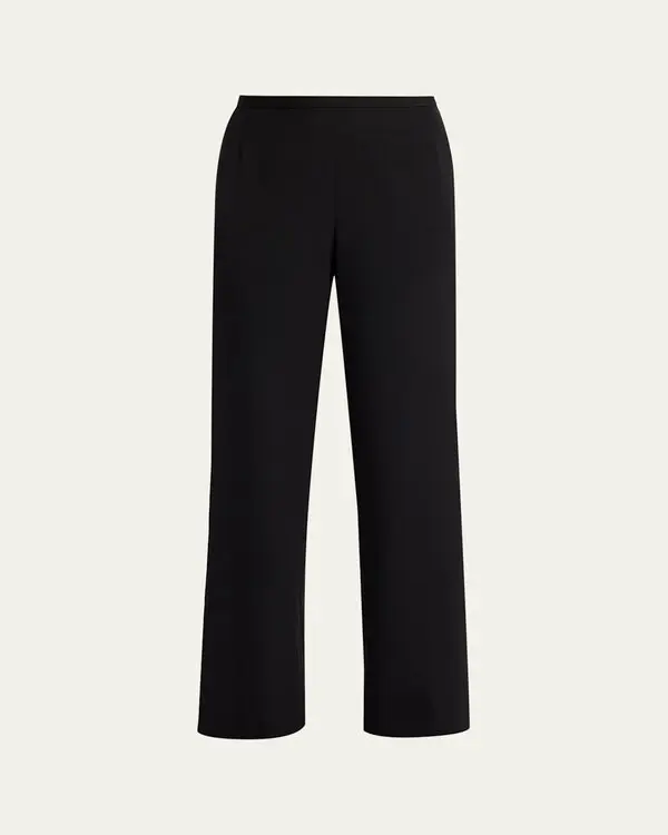 THE ROW Roger Wool-silk Twill Straight-leg Pants