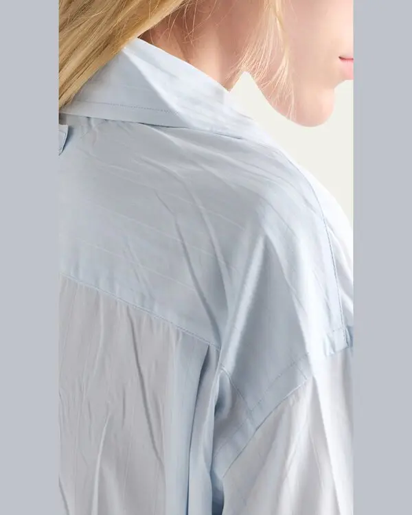 Prada Tie-front Cotton Shirtdress