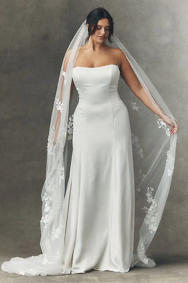 Watters Meadow Cathedral Veil - Ivory