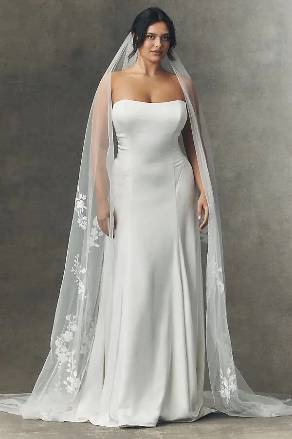 Watters Meadow Cathedral Veil - Ivory