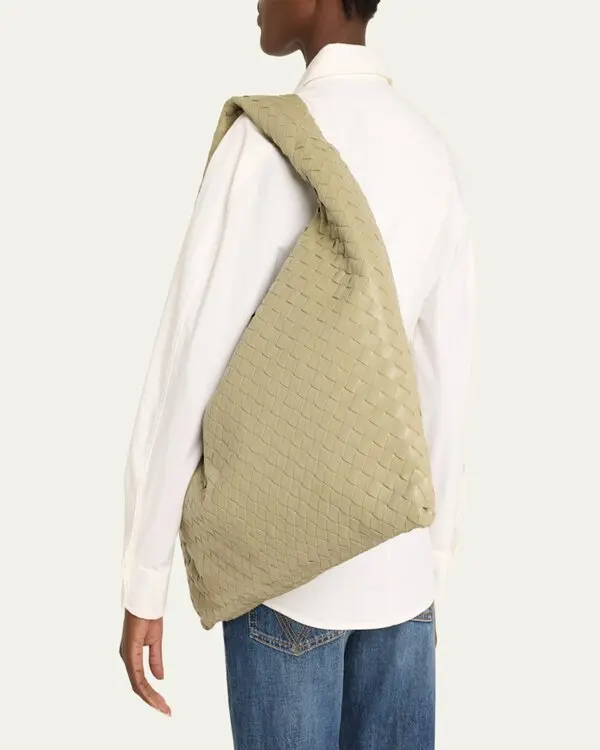 Bottega Veneta Large Hop Shoulder Bag - Travertine