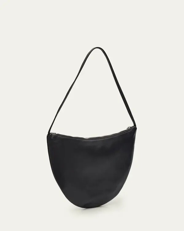 THE ROW Izzy Small Crescent Shoulder Bag - Black