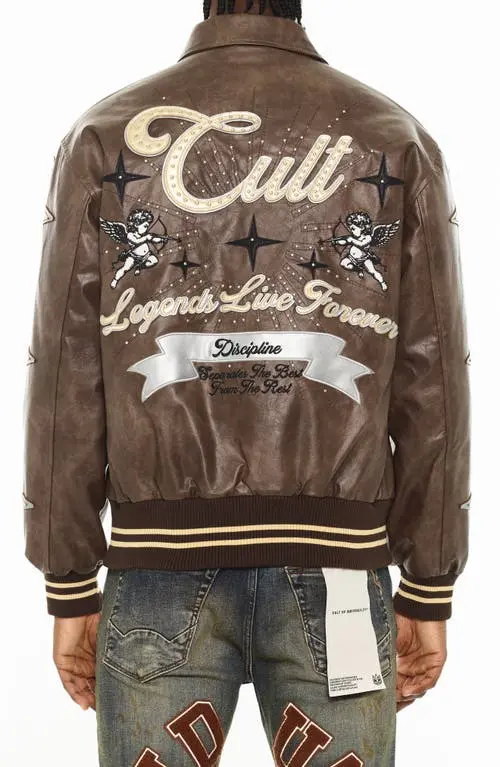 CULT OF INDIVIDUALITY Legends Embroidered Varsity Jacket