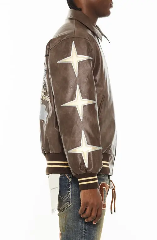 CULT OF INDIVIDUALITY Legends Embroidered Varsity Jacket