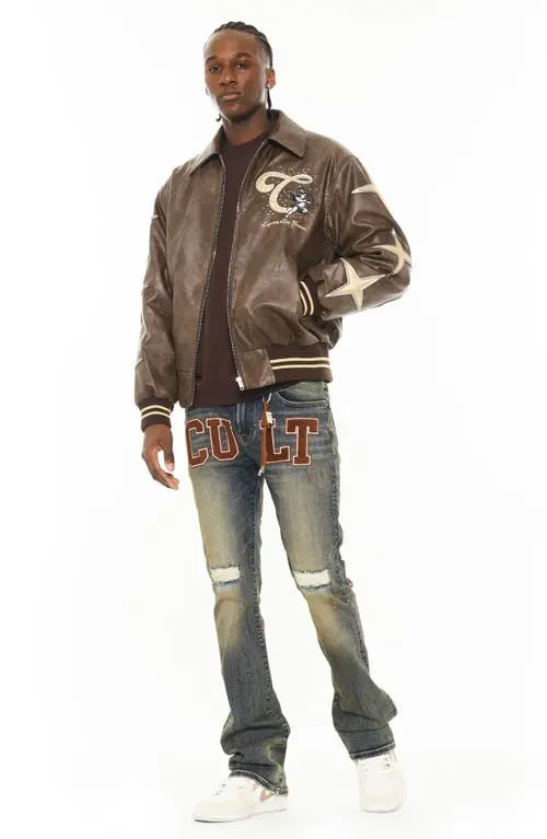 CULT OF INDIVIDUALITY Legends Embroidered Varsity Jacket