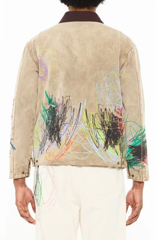 CULT OF INDIVIDUALITY Graphic Cotton Canvas Jacket