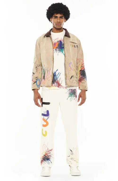 CULT OF INDIVIDUALITY Graphic Cotton Canvas Jacket