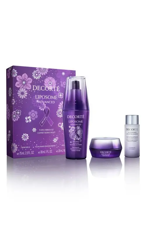 DECORTE Liposome Advanced Repair Serum Purple Ribbon Set $216 Value - No Color