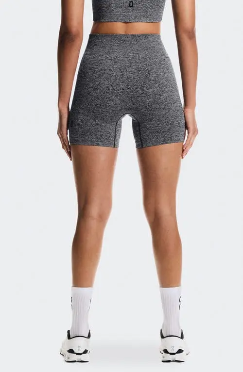 On Studio Knit Bike Shorts - Graphite Heather