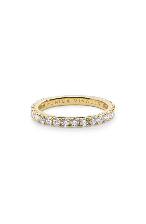 Monica Vinader Lab Grown Diamond Eternity Ring - 14kt Solid Gold/lab Dia