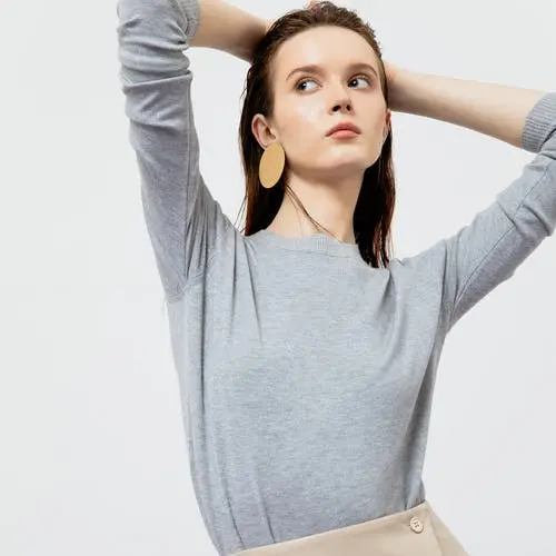 ATS Amara Ribbed Knit Pullover Top