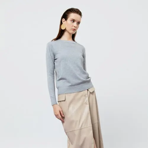 ATS Amara Ribbed Knit Pullover Top