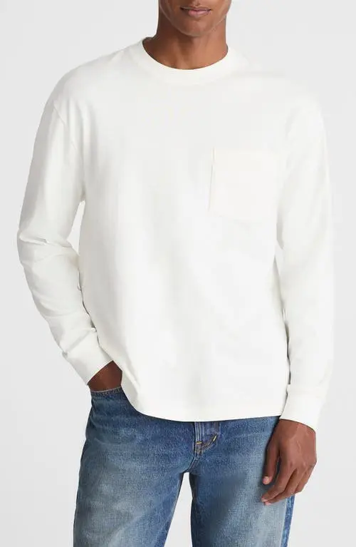 Madewell The Vintage Long Sleeve Pocket T-shirt - Soft White