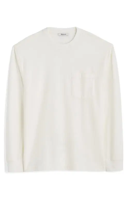 Madewell The Vintage Long Sleeve Pocket T-shirt - Soft White
