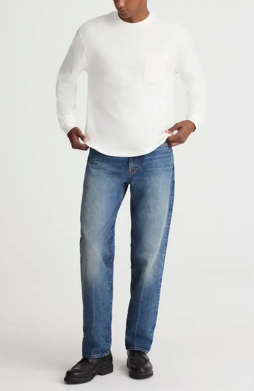 Madewell The Vintage Long Sleeve Pocket T-shirt - Soft White