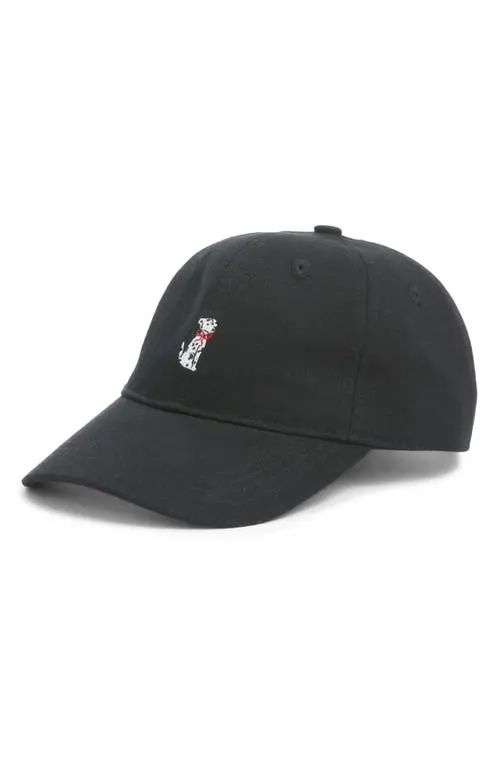 FRASIER STERLING Dalmatian Embroidered Baseball Cap - Black