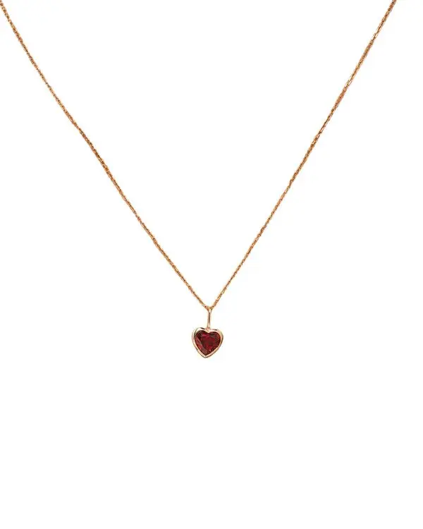 ANA LUISA Heirloom Heart Yellow Gold Necklace