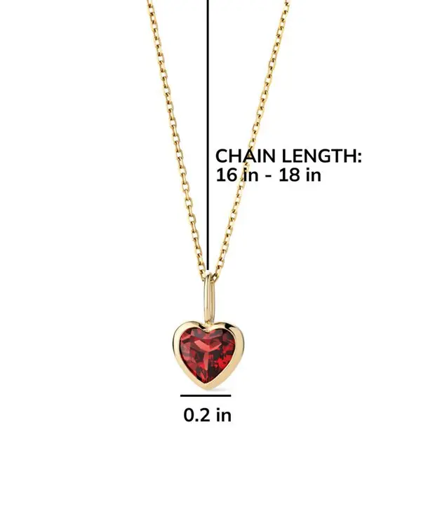 ANA LUISA Heirloom Heart Yellow Gold Necklace