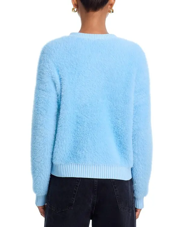 Aqua Brushed Four Pocket Cardigan - Sky Blue