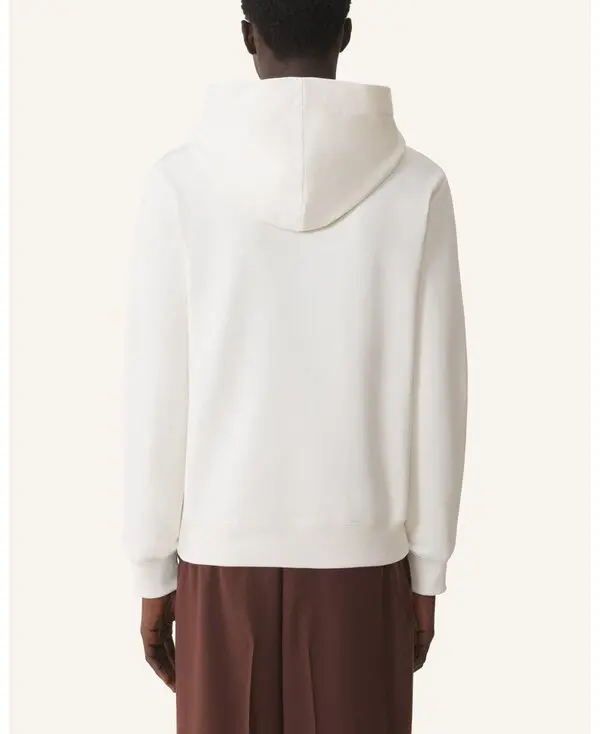 LANVIN Embroidered Logo Cotton Hoodie