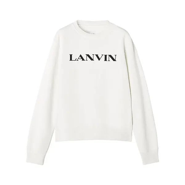 LANVIN Embroidered Cotton Sweatshirt - White.
