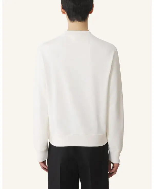 LANVIN Embroidered Cotton Sweatshirt - White.