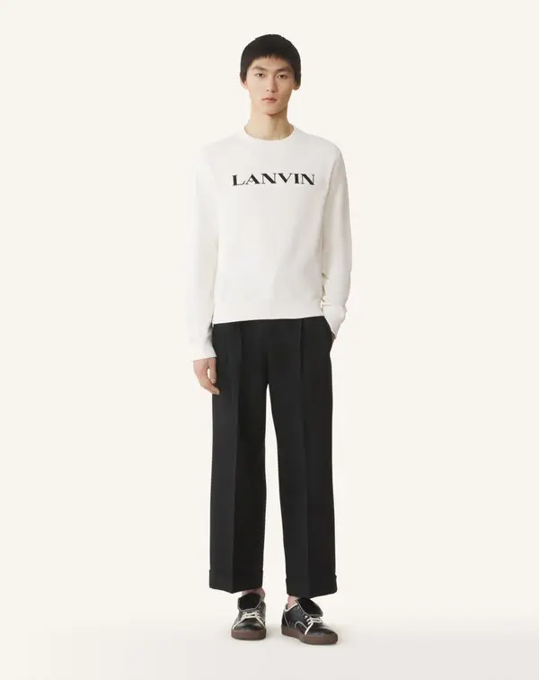 LANVIN Embroidered Cotton Sweatshirt - White.
