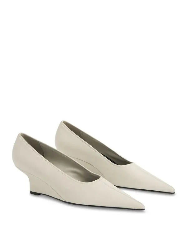 TOTEME Sharp Wedge Pumps - White
