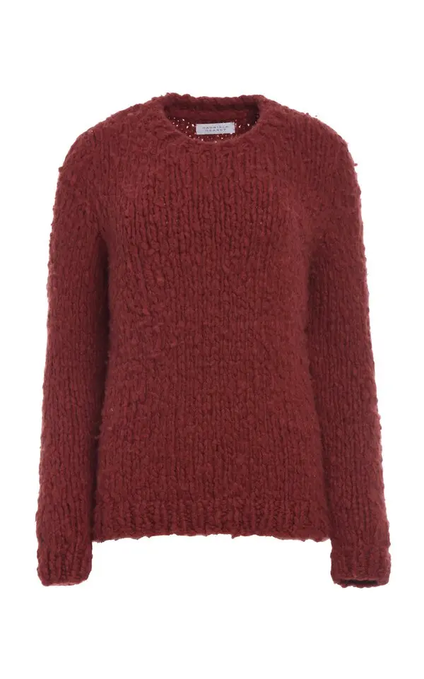 Gabriela Hearst Lawrence Knit Cashmere Sweater - Burnt Sienna