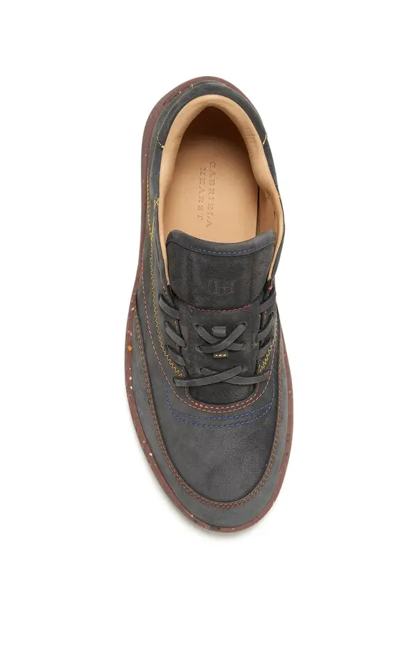 Gabriela Hearst Ohio Nubuck Slip-on Sneakers - Charcoal