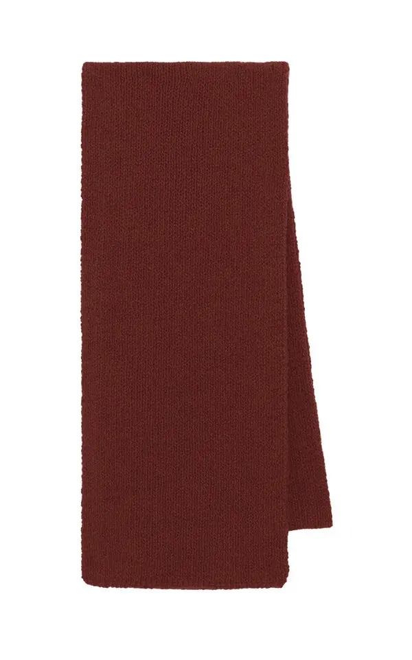 Gabriela Hearst Tulsi Knit Scarf In Cashmere - Burnt Sienna