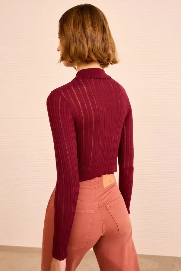 Ulla Johnson Knit Cardigan - Claret