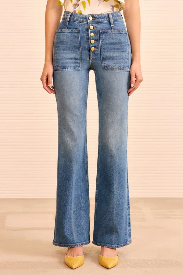 Ulla Johnson The Lou Stretch Jeans - Danube