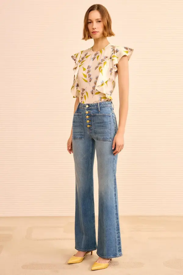 Ulla Johnson The Lou Stretch Jeans - Danube